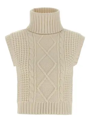 Perfect Moment Crystal Merino Wool Vest - White