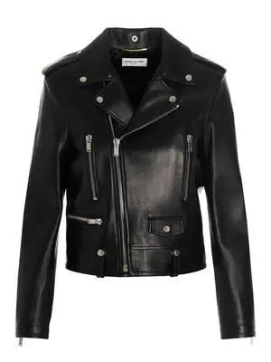 SAINT LAURENT Leather Biker Jacket