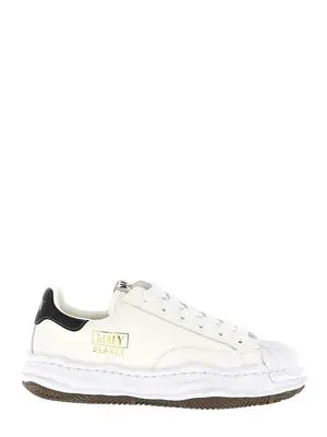 Mihara Yasuhiro Blakey Leather Sneakers - White/black