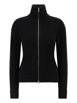MAISON MARGIELA Four Stitches Virgin Wool Cardigan - Black