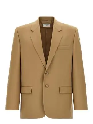 Saint Laurent Yves' Wool Blazer - Beige