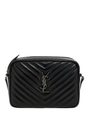 Saint Laurent Camera Bag Lou Crossbody Bag - Black