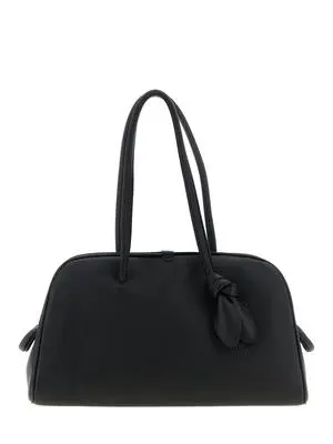 Jacquemus Le Turismo Hammered Leather Shoulder Bag - Black