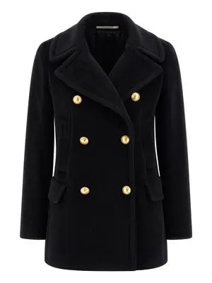 Tagliatore Blanche Virgin Wool Coat - Black