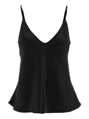 L'Agence Lexi Silk Top - Black
