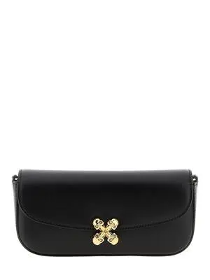 Alexander McQueen Skull Flower Small Crossbody Bag - Black