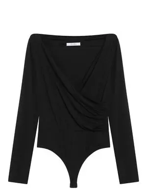Max Mara Stretch Jersey Bodysuit - Black