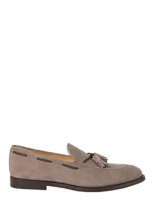 Brunello Cucinelli Suede Loafers - Grey