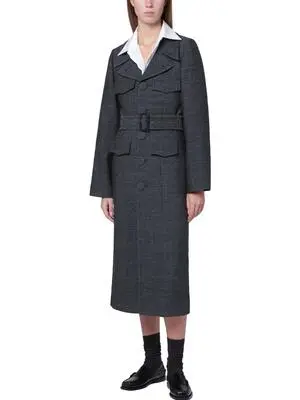 NAMACHEKO Belted Wool Coat - Grey