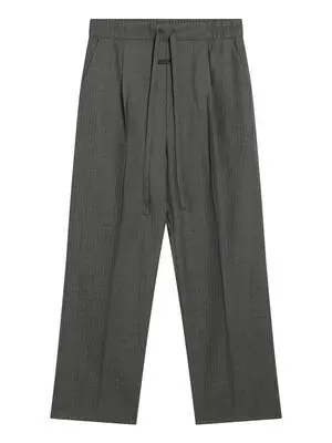 Fear Of God Virgin Wool Trousers With Drawstring - Grey