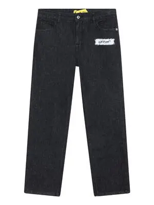 OFF WHITE™ Diagonal Sponge Effect Jeans