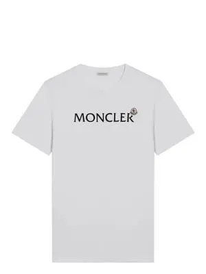 Moncler Crewneck T-shirt With Logo - White
