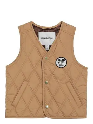 MINI RODINI Quilted Vest - Beige
