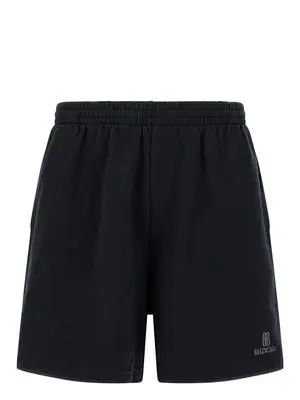 Balenciaga Nano Bb Bermuda Shorts - Black