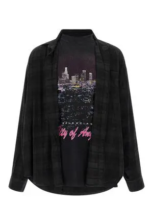 Balenciaga City Of Angels Layered T-shirt - Black