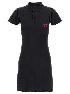 Balenciaga Laurel Classic Polo Mini Dress - Black