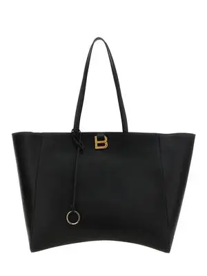 Balenciaga Tote Hourglass Soft Large Shopping Bag - Black