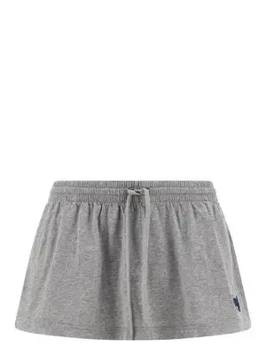 Balenciaga Cotton Jersey Football Miniskirt - Gray