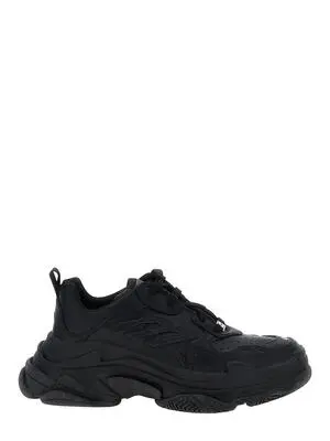 Balenciaga Triple S Sporty Sneakers - Black