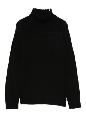 BASE Wool Turtleneck Jumper Black