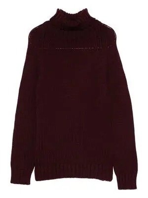 BASE Wool Turtleneck Jumper Purple