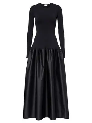 FFORME Catrin Duchess-satin Gown - Black