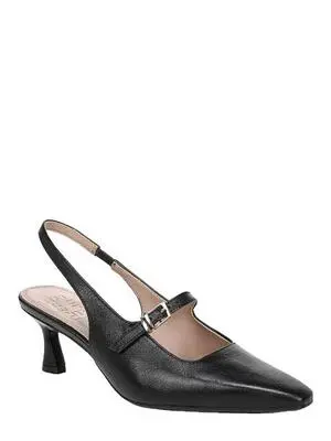Naturalizer Gemini Slingback Kitten Heel Pumps Black