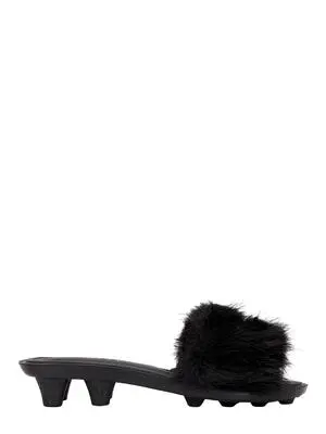 PUMA X Fenty Faux Fur Slide - Black