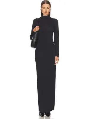 SKIMS Smooth Layers Turtleneck Dress - Obsidian