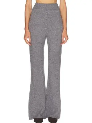 SEROYA Mickie Knit Flare Pant - Medium Grey