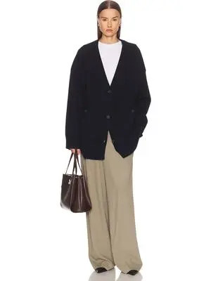 TOTEME Longline Cardigan - Navy