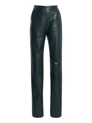CUCCULELLI SHAHEEN Leather Skinny Pants - Grey