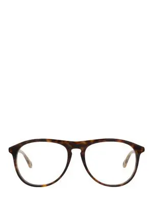 Chloé Aviator Frame Bio Acetate Optical Frames - Havana Brown Transparent (ch0010o/30009865/003)