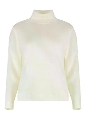 Vince Turtleneck Long-Sleeve Sweater Neutrals