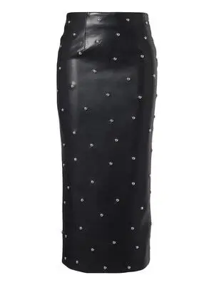 ROTATE BY BIRGER CHRISTENSEN Studded Pencil Skirt - Black