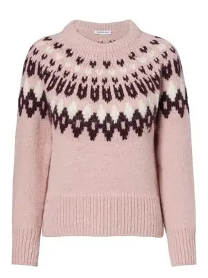 VERONICA BEARD Fair Isle Wool-Blend Sweater