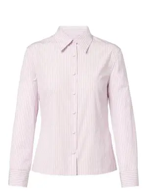 Calvin Klein Pinstripe Cotton Poplin Shirt - Pink
