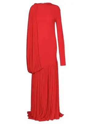 Calvin Klein Sara Draped Gown - Red