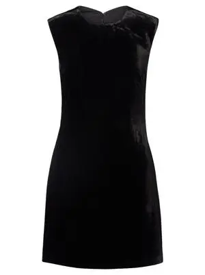 Veronica Beard Svetlana Velvet Minidress - Black