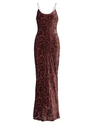 Veronica Beard Jolynn Jacquard Maxi Dress - Burgundy
