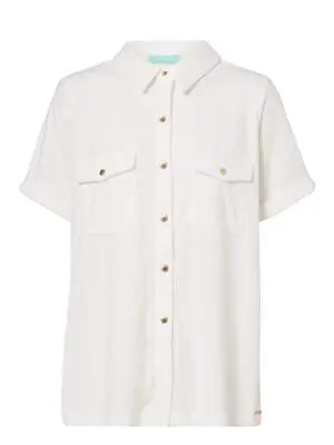 Melissa Odabash Tori Cotton-blend Shirt - White