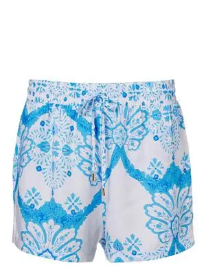 Melissa Odabash Annie Printed Shorts - White