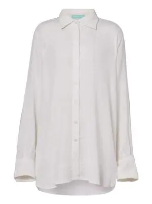 Melissa Odabash Leona Cotton Shirt - White
