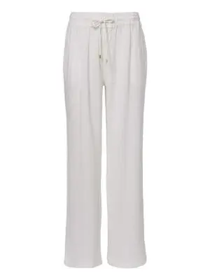 Melissa Odabash Krissy Cotton Wide-leg Pants - White