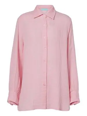 Melissa Odabash Leona Cotton Shirt - Pink