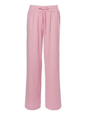 Melissa Odabash Krissy Cotton Wide-leg Pants - Pink
