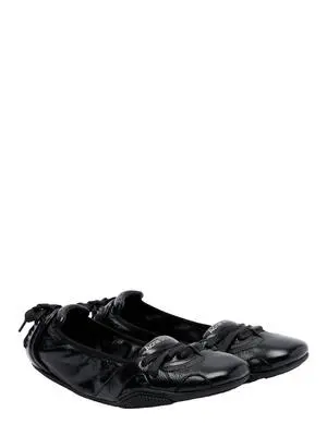 Acne Studios Leather Ballerina Flats - Black