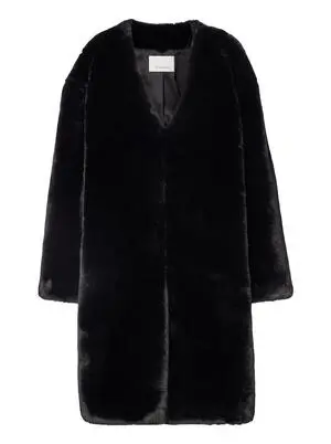 THE FRANKIE SHOP Matera Long Coat - Black