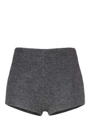 THE FRANKIE SHOP Vail Virgin Wool Shorts - Grey