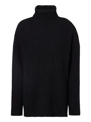 THE FRANKIE SHOP Lindall Wool-blend Turtleneck Sweater - Black